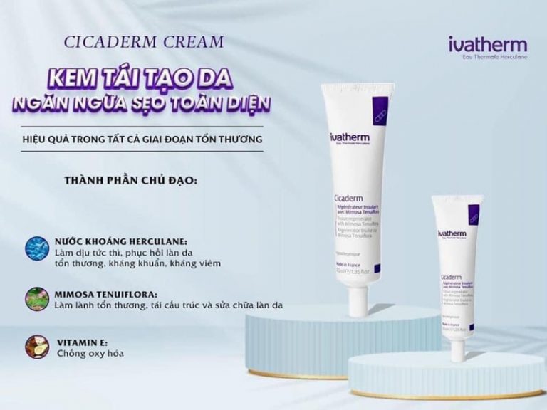 Ivatherm Cicaderm Cream | Kem dưỡng tái tạo da ngăn ngừa sẹo - Dr.Da ...