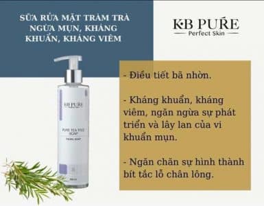 Gel rửa mặt tinh chất tràm trà KB Pure Tea Tree Soap - Dr.Da liễu của bạn