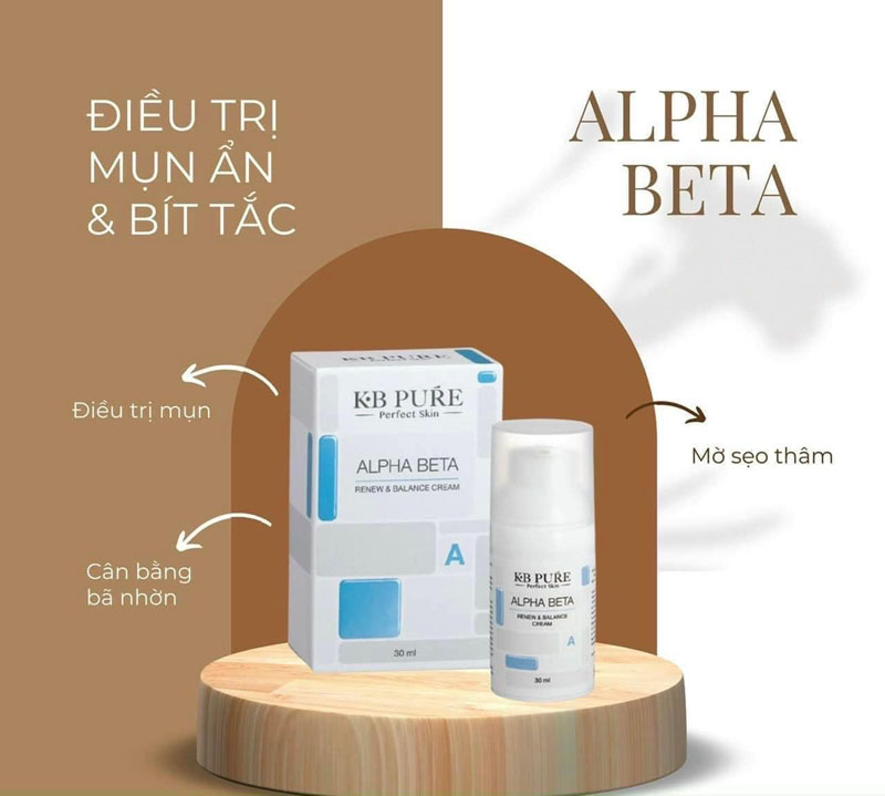 KB Pure Alpha Beta điều trị mụn ẩn và bít tắc - Dr.Da liễu của bạn