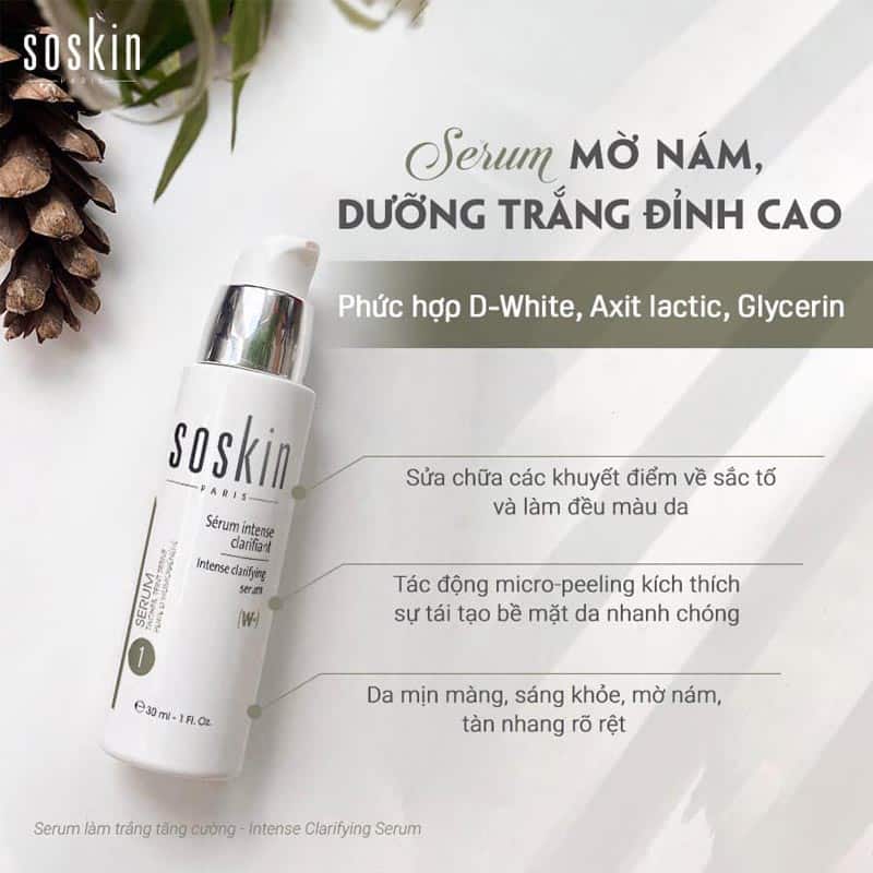 Serum Soskin | Soskin intense clarifying serum - Dr.Da liễu của bạn