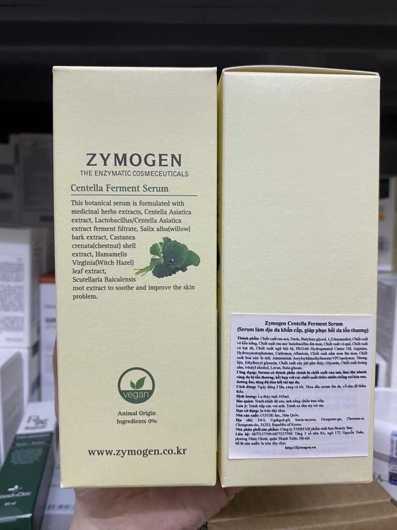 Zymogen Centella Ferment Serum - Dr.Da liễu của bạn