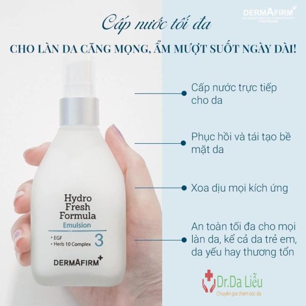 Sữa dưỡng cấp nước Dermafirm Hydro Fresh Formula Emulsion - Dr.Da liễu ...